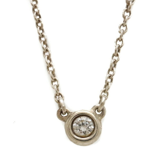 Tiffany & Co. | Jewelry | Tiffanyco Tiffany Elsa Peretti Visor Yard Diamond Necklace Pendant ...